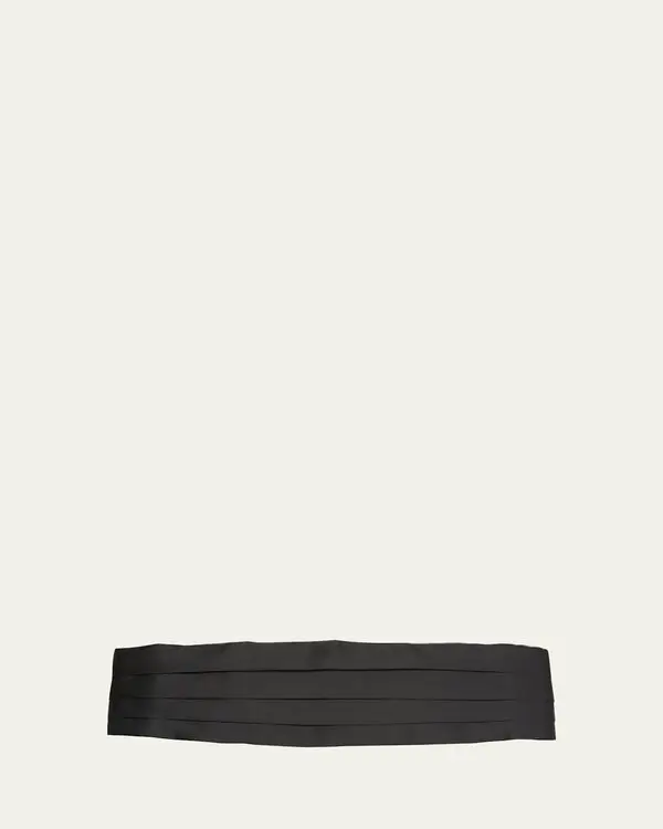 Brioni Pleated Cummerbund - Black