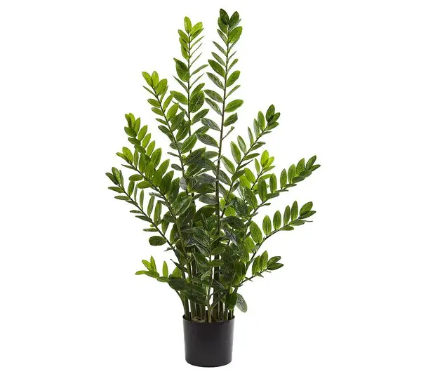 NEARLY NATURAL 4' Zamioculcas Artificial Plant By - One-color