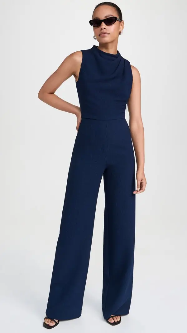 Black Halo Corrine Jumpsuit - Bluestone