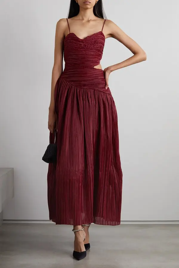 aje flowy dress Behold Maxi Dress-PINK BOLDY BLOOMING / 6 main image 0