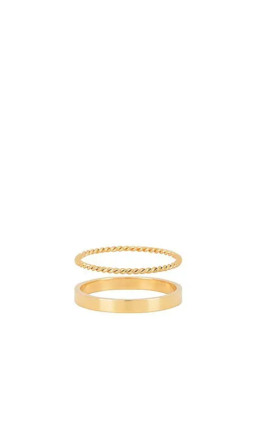 PETIT MOMENTS Stacker Thin Ring Set - Gold