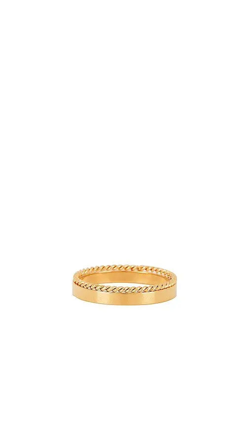 PETIT MOMENTS Stacker Thin Rings In Metallic
