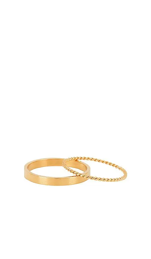 PETIT MOMENTS Stacker Thin Rings In Metallic