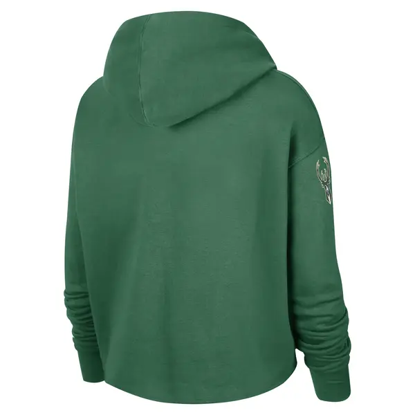 Nike Milwaukee Bucks Courtside City Edition Nba Fleece Pullover Hoodie