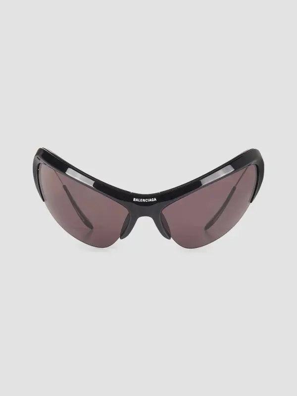 Balenciaga Wire 91mm Shield Sunglasses - Black