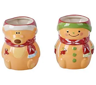TEMP-TATIONS Holiday Set Of Figural Character Mugs