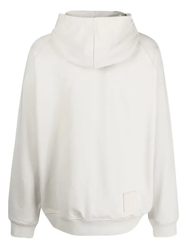 Bally Ski Graphic-print Cotton Hoodie - Neutrals