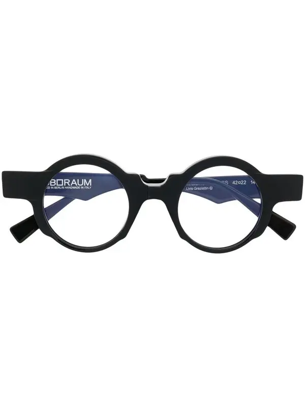 KUBORAUM Round-frame Eyeglasses - Black