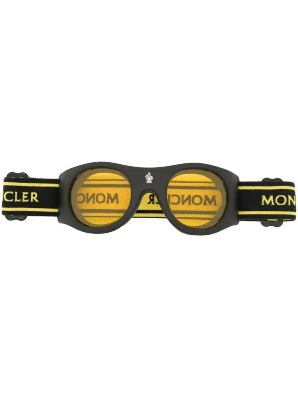 Moncler Logo-print Ski Goggles - Yellow