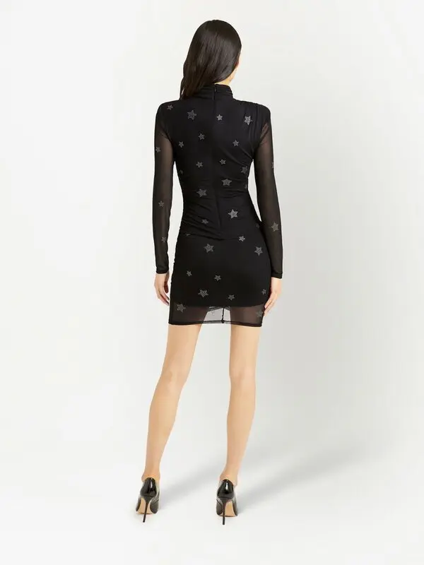 Cinq  Sept Marlene Star-Print Mini Dress In Black - 50% Off | Editorialist