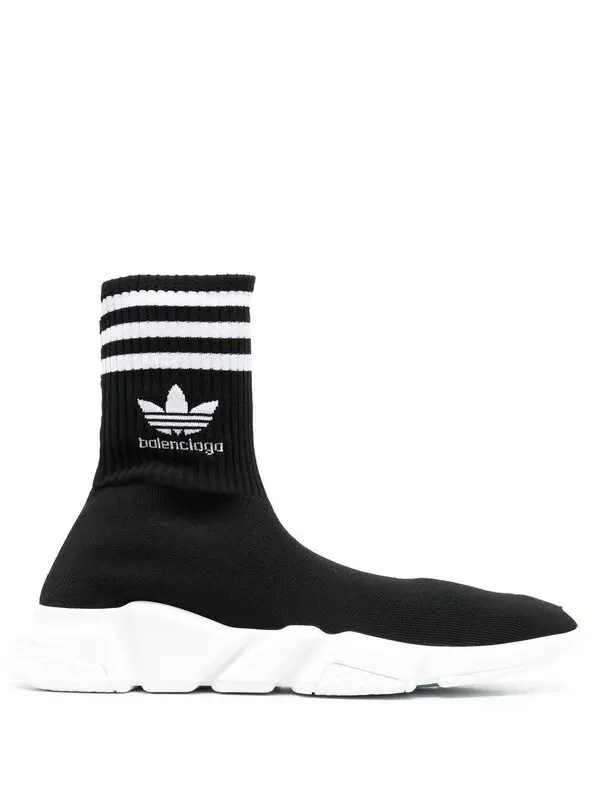 Balenciaga X Adidas Speed High-top Sneakers - Black