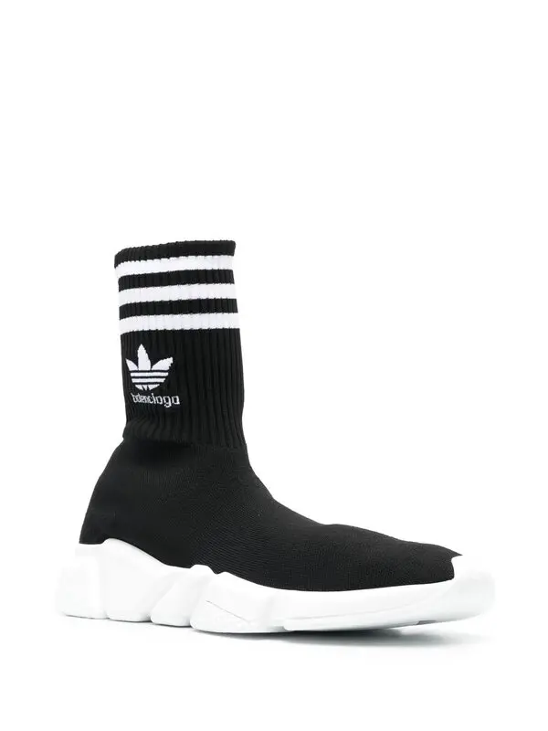 Balenciaga X Adidas Speed High-top Sneakers - Black