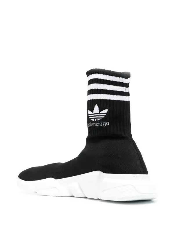 Balenciaga X Adidas Speed High-top Sneakers - Black