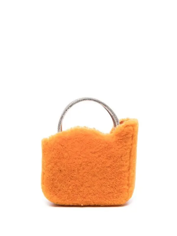 LE SILLA Ivy Shearling Micro Bag