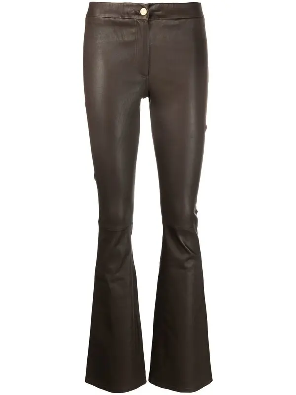 ARMA Flared Leather Trousers
