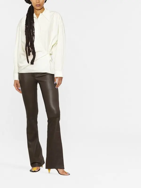 ARMA Flared Leather Trousers