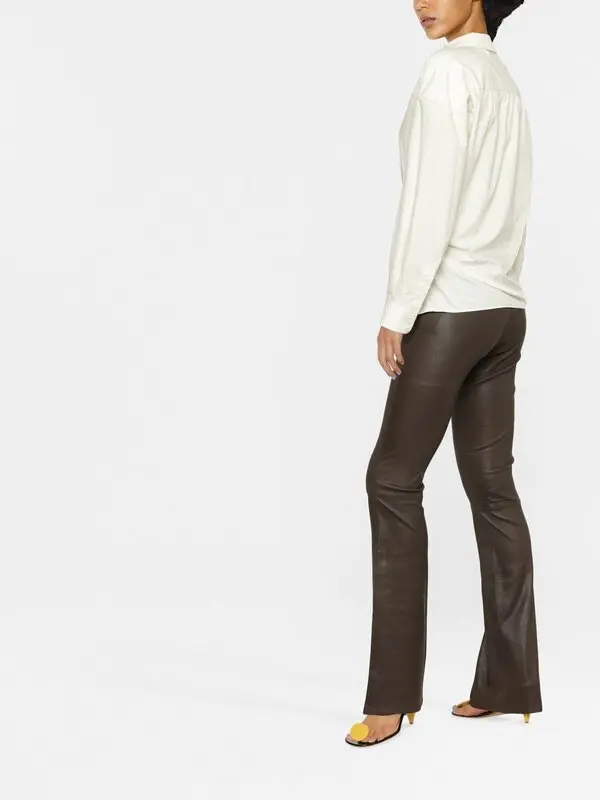 ARMA Flared Leather Trousers