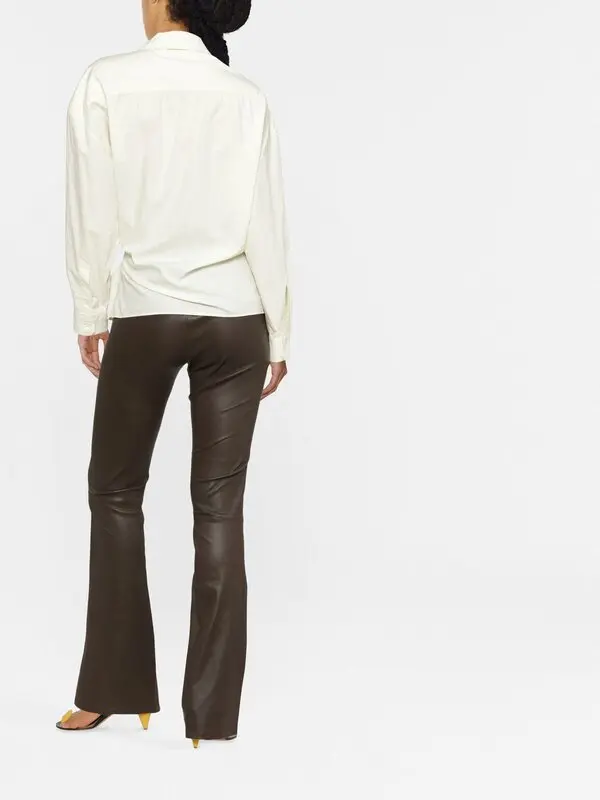 ARMA Flared Leather Trousers
