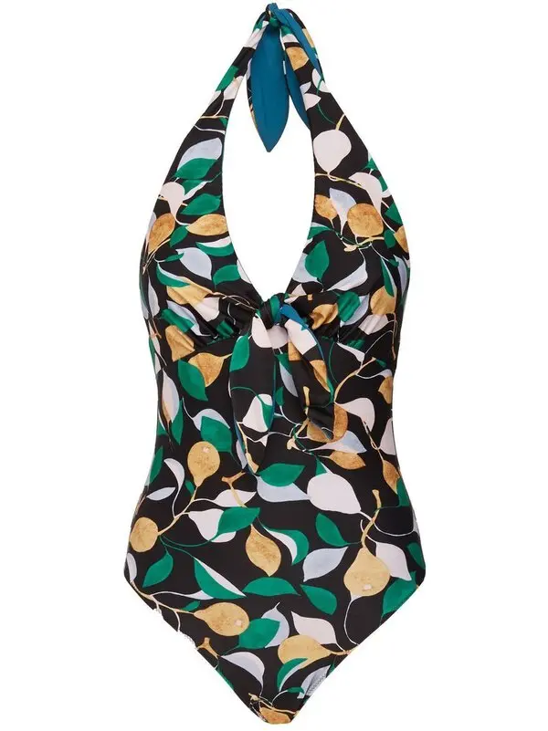 La DoubleJ Reversible Halterneck Swimsuit - Black