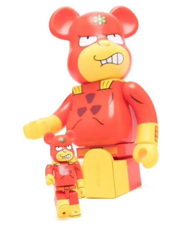 MEDICOM TOY Radioactive Be@rbrick 100% And 400% Figure Set