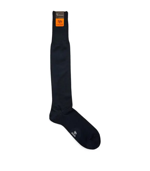DORE DORE Long Cotton Socks - Navy