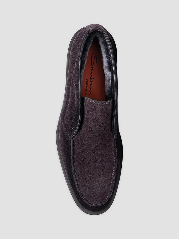 Santoni Dragon Shearling-lined Chukkas