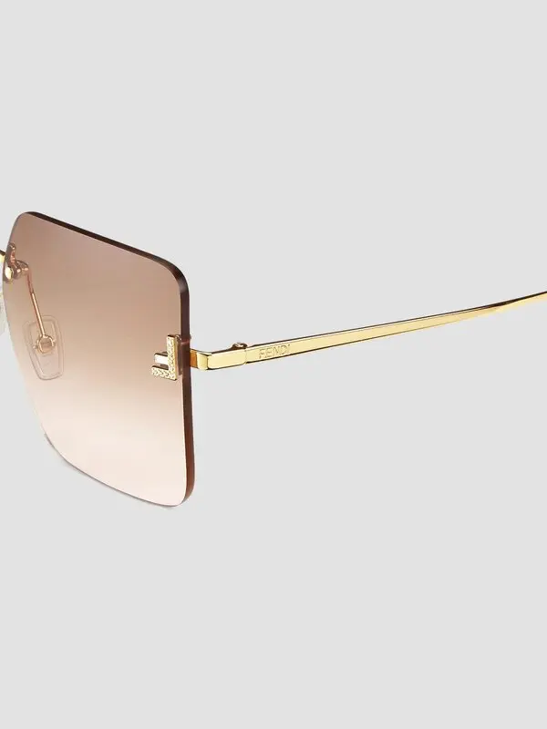 Fendi 59mm Square Sunglasses - Brown