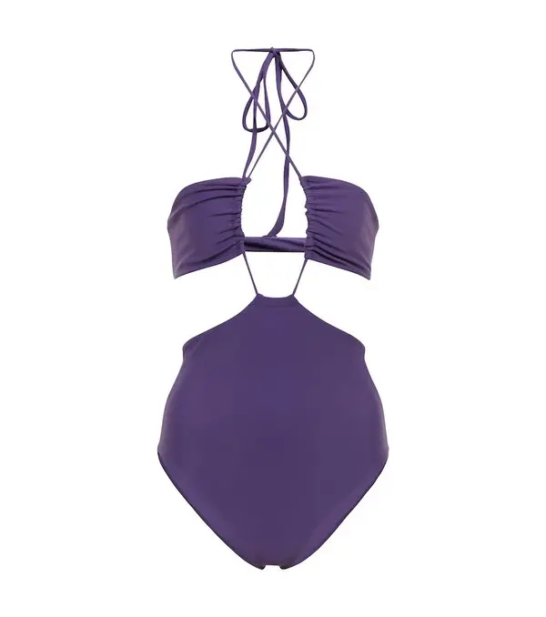 Jade Swim Incline High-rise Bikini Bottom - Purple