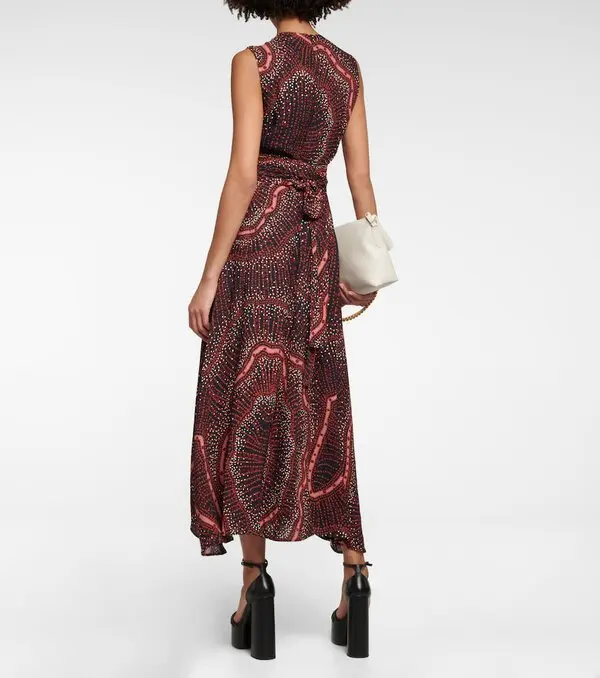 Altuzarra Penny Printed Midi Dress - Black