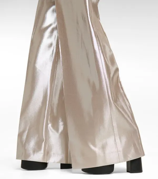 Altuzarra Metallic High-rise Wide-leg Pants