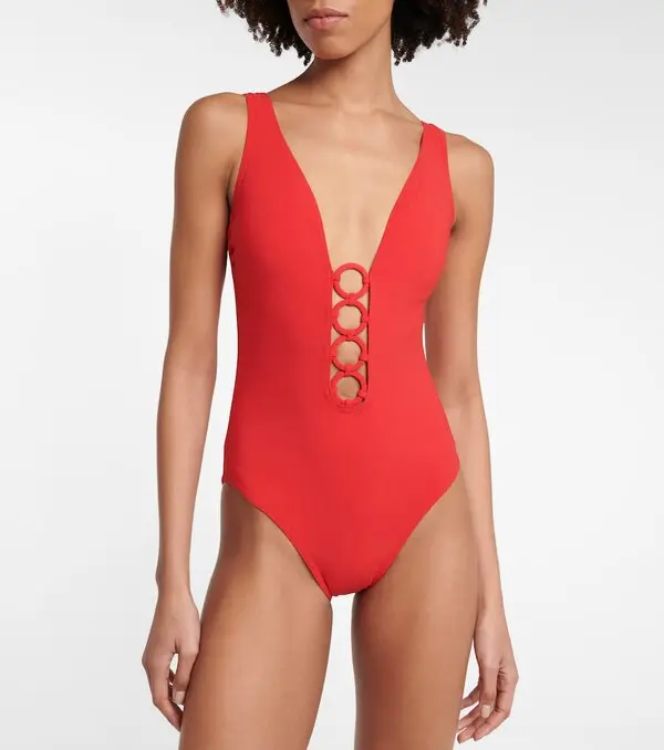 KARLA COLLETTO Morgan V-neck One-piece Swimsuit