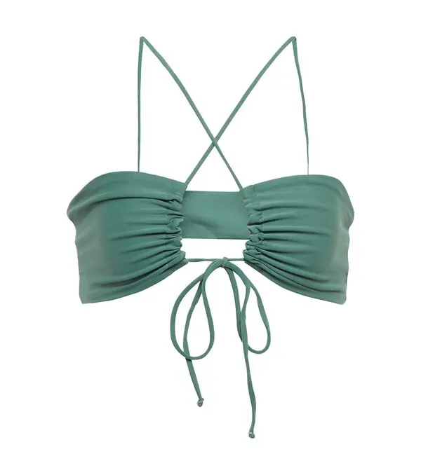 Jade Swim Livi Cutout Bikini Top - Green