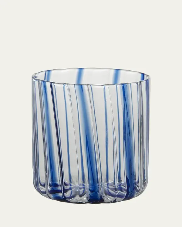 TUTTOATTACCATO Striped Glass - Blue