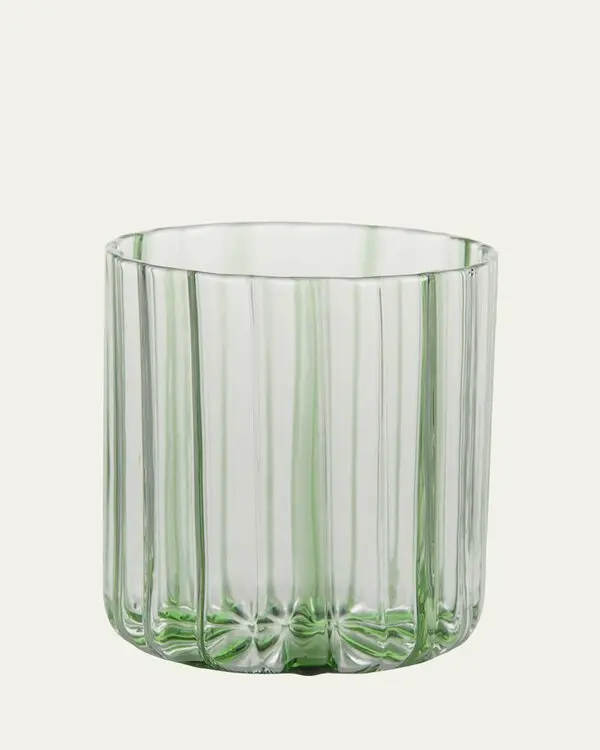 TUTTOATTACCATO Striped Glass - Green