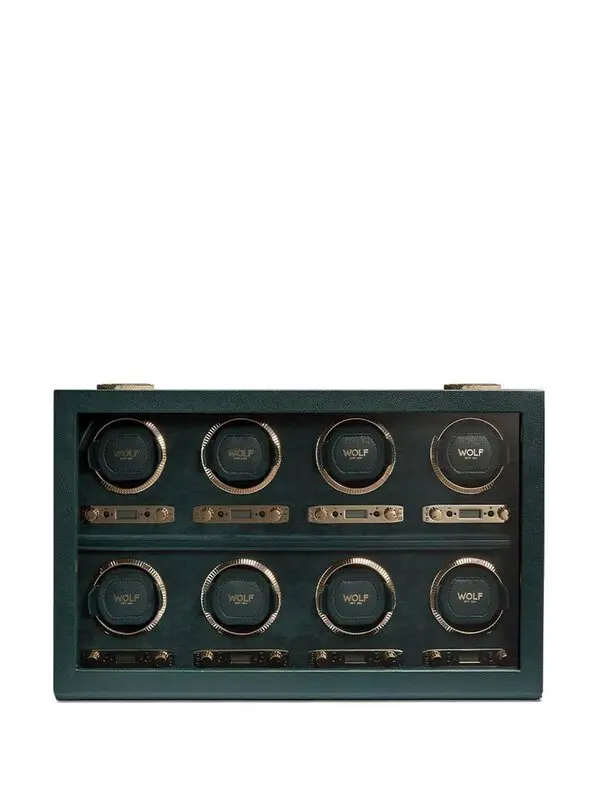 Wolf British Racing 8-piece Watch Winder - Green