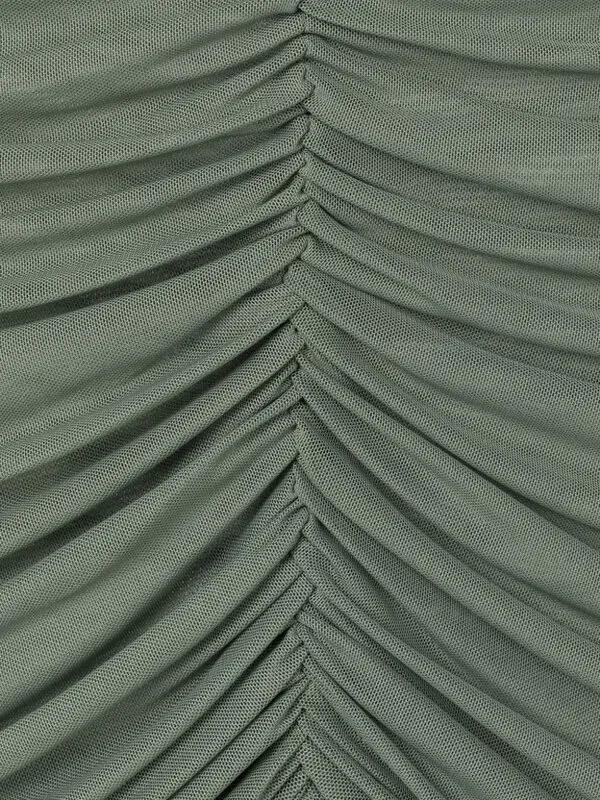 AZ FACTORY X Ester Manas Ruched Top - Green