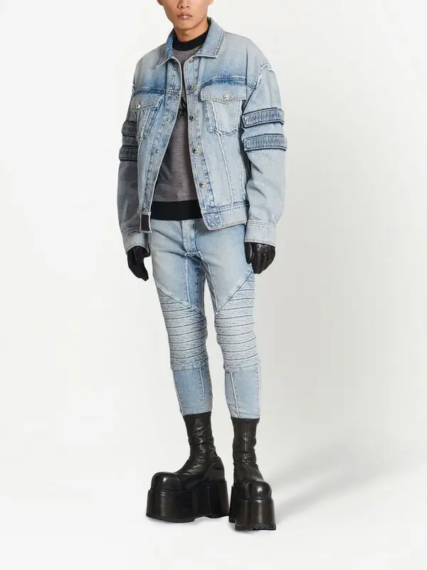 Balmain Mid-rise Cropped Skinny Jeans