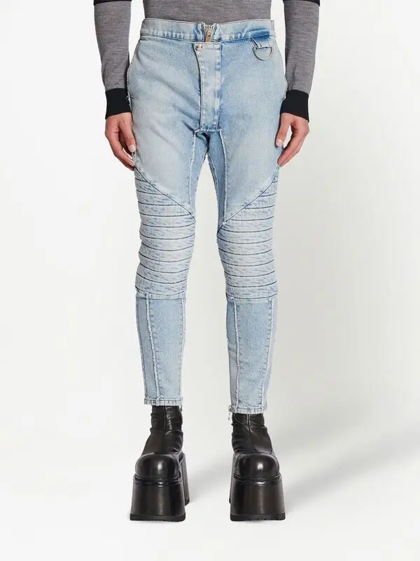 Balmain Mid-rise Cropped Skinny Jeans