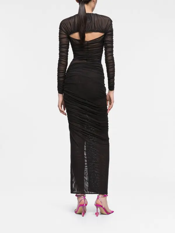 AZ FACTORY X Ester Manas Ruched Top - Black