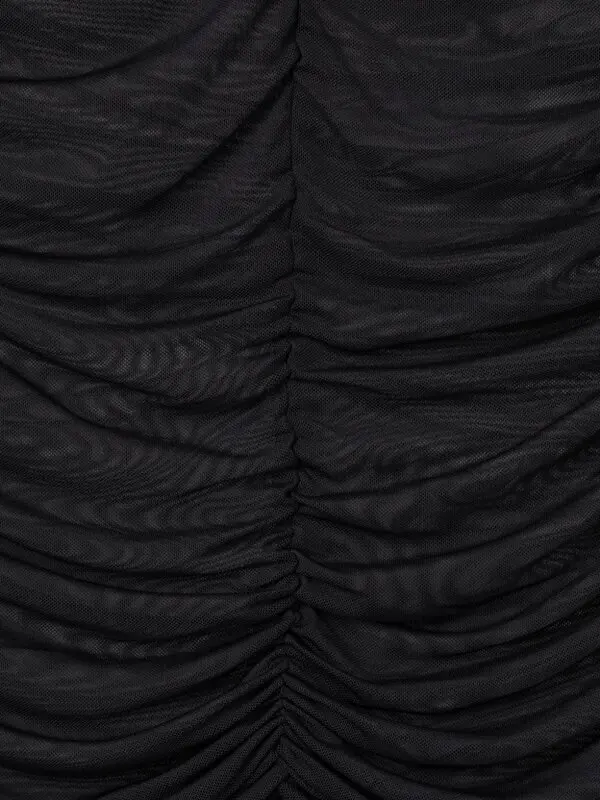 AZ FACTORY X Ester Manas Ruched Top - Black