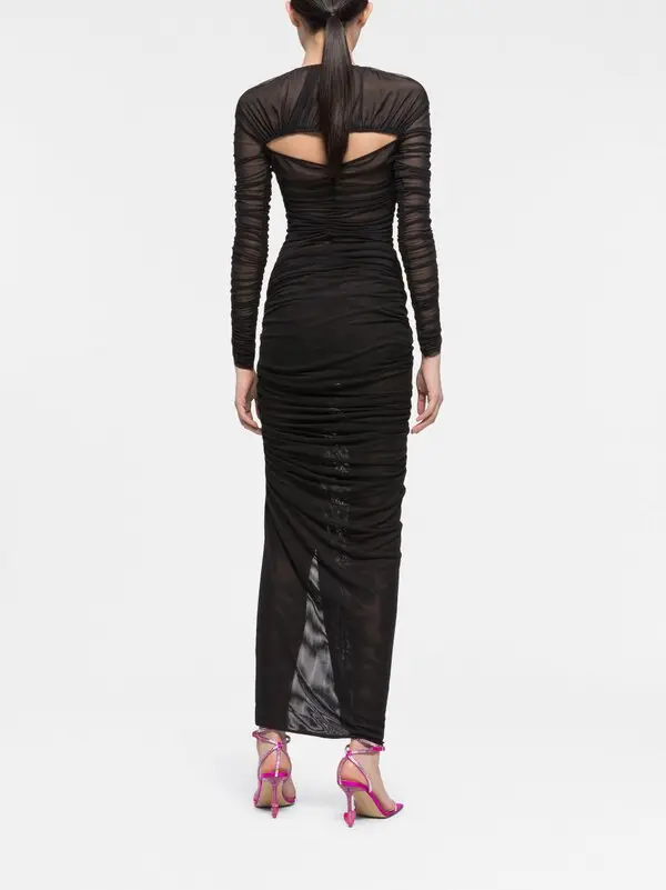 AZ FACTORY X Ester Manas Ruched Side-slit Skirt