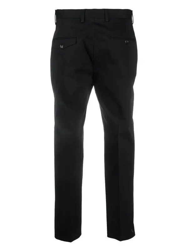 DELL'OGLIO Cropped Leg Trousers - Black
