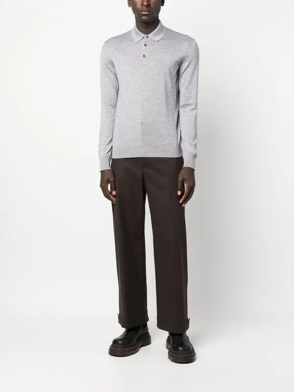 Zegna Cashmere-silk Polo Top