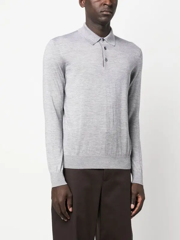 Zegna Cashmere-silk Polo Top