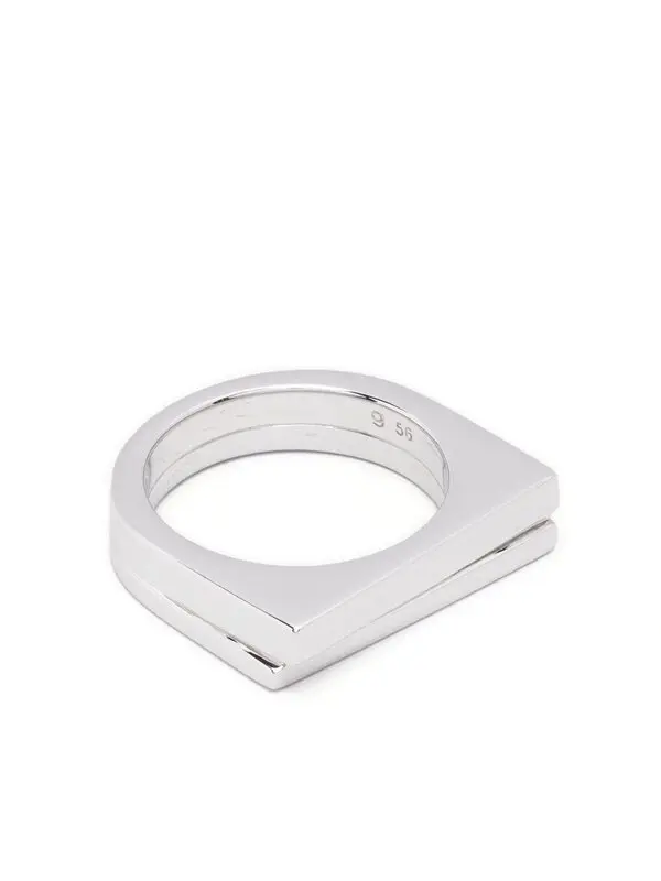 Tom Wood Step L Layered Ring - Silver
