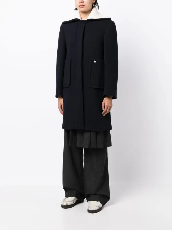 LOW CLASSIC Wide-collar Single-breasted Coat