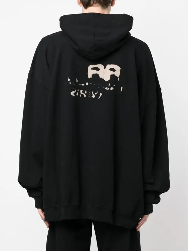 Balenciaga Graffiti Logo Cotton Hoodie