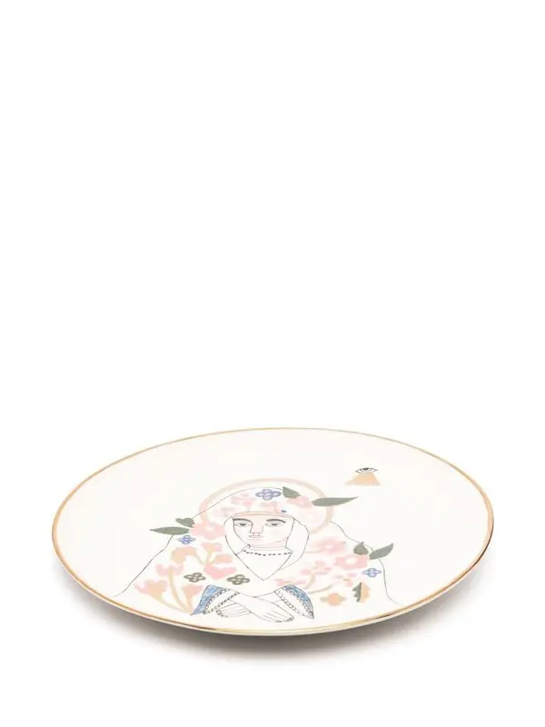 GUNIA PROJECT St Maria Hand-painted Ceramic Plate
