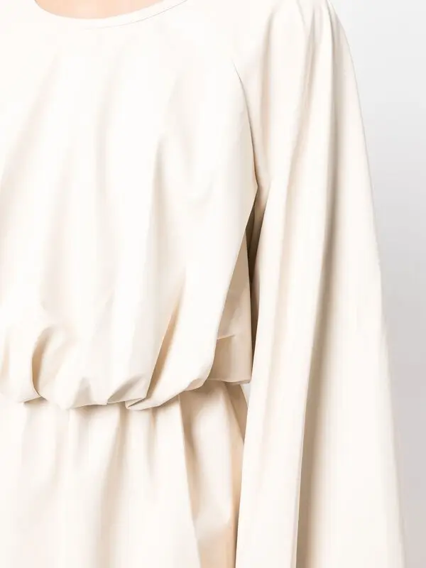 Goen.j Puffer Faux-leather Blouse