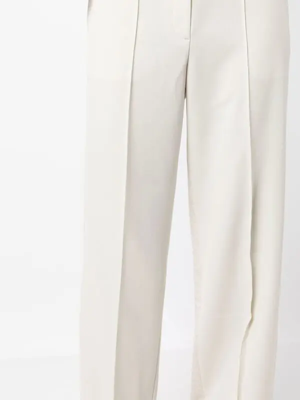 Goen.j Twill Straight-leg Trousers - White